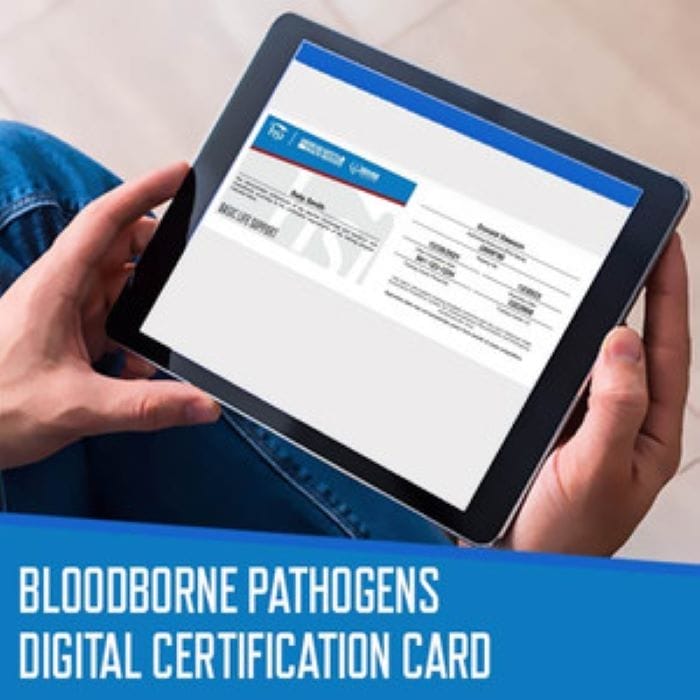 HSI Bloodborne Pathogens (BBP) Digital Certification Card (2020)